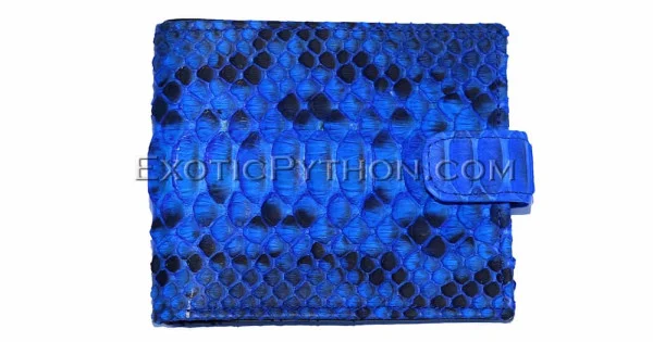 Snakeskin wallet blue motive WA-16 - "EXOTIC PYTHON"